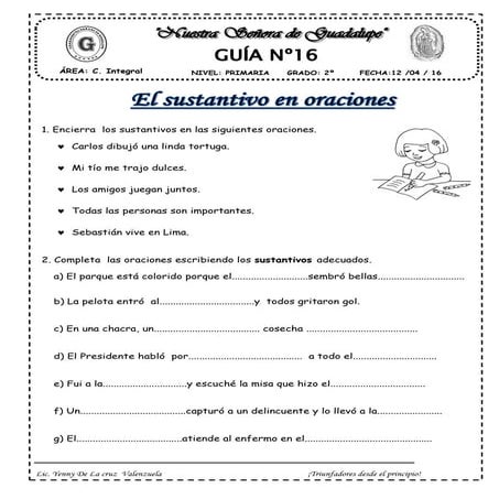 Sust. oraciones 1 | PDF