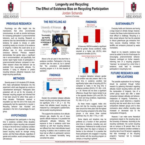 Sust 4103 capstone project poster shanda | PDF | Environment | Science