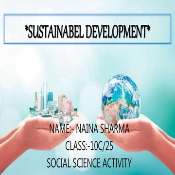 Sustainable Development | PPT
