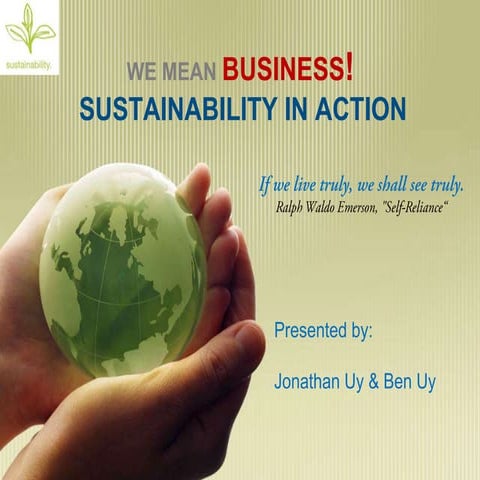 Sustainability in Action! | PPT