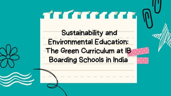 Sustainable Practices and Green Initiatives at Shri Ram Centennial ...
