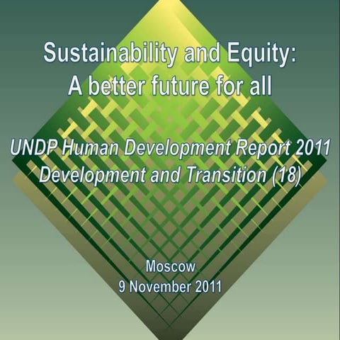 Sustainability and Equity: A better future for all | PPTX