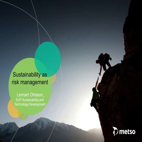 Sustainability as risk management | PPTX