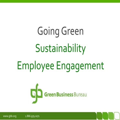 Go Green: Sustainability Employee Engagement | PPTX