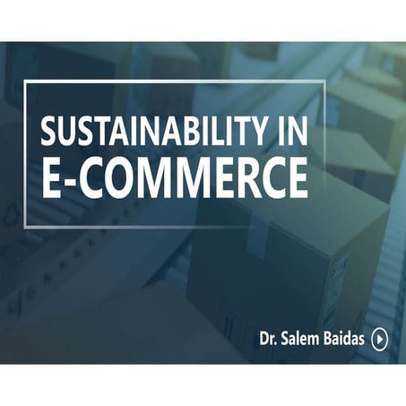 Sustainability in Ecommerce | PPT