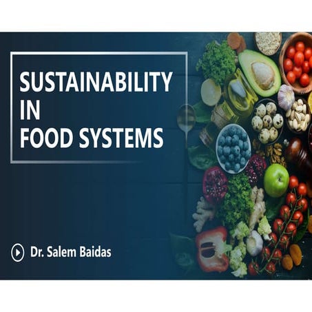 Sustainability in Food Systems | PDF
