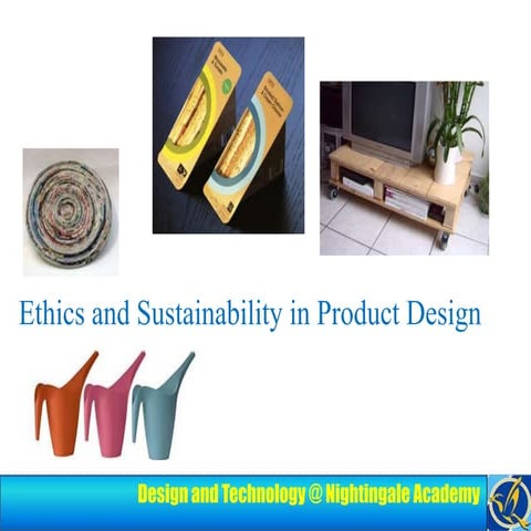 Sustainability in product design | PPTX