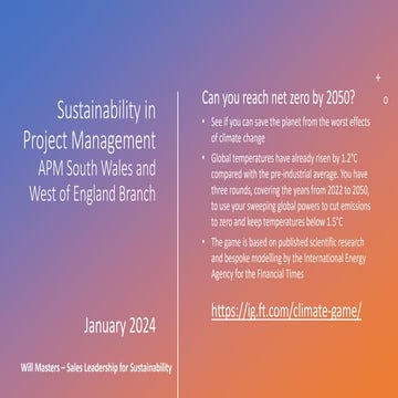 Sustainability in Project Management – what you need to know | PDF