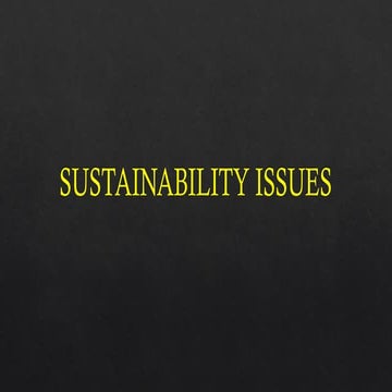 SUSTAINABILITY ISSUES and business .pptx