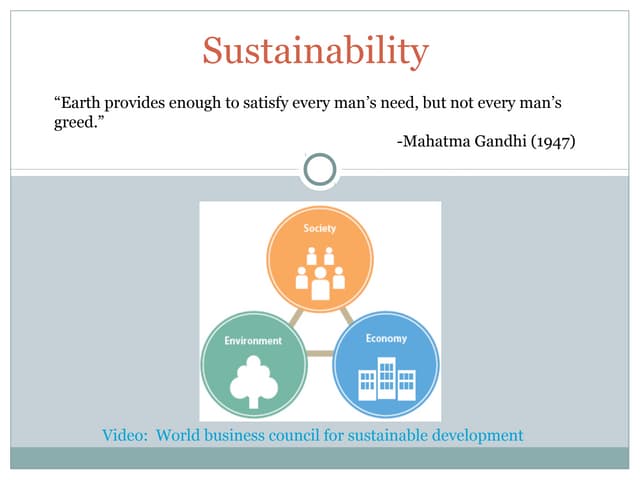 Sustainability lecture introduction | PPT Sustainability lecture introduction | PPT