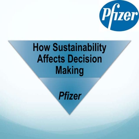 Pfizer Sustainability | PPTX