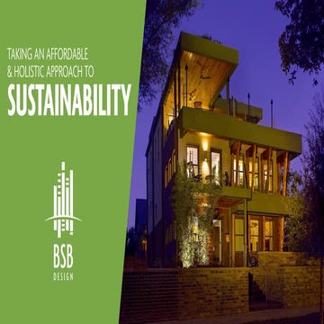 Taking An Affordable and Holistic Approach to Sustainability | PDF