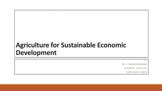 Rural development class 12 Economics | PPTX | Agriculture | Industries