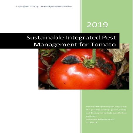 Sustainable integrated pest management for tomato | PDF