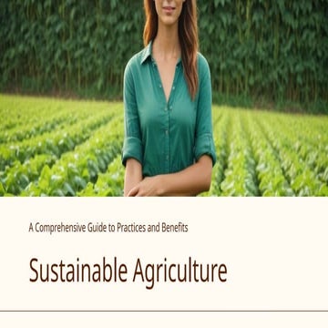Sustainable Agriculture Presentation | PPTX