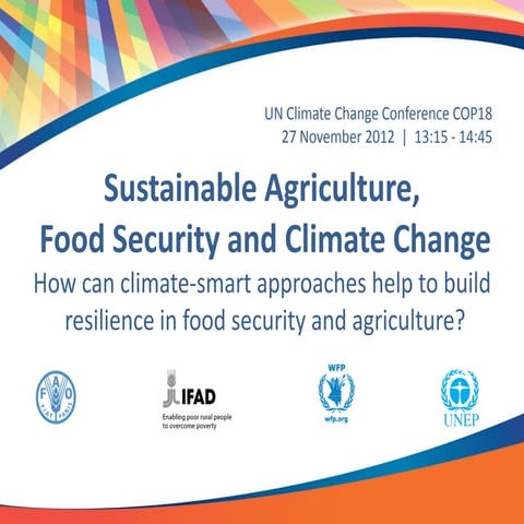 Sustainable agriculture, food security and climate change | PDF