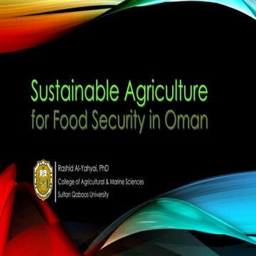 Sustainable agriculture for food security | PDF | Agriculture | Industries