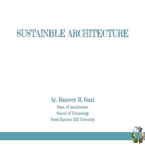 Sustainable architecture through traditional practices | PDF