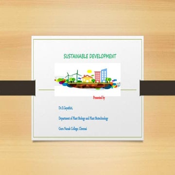 Sustainable community | PPTX