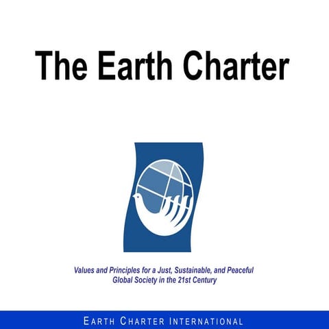 Sustainable development and the Earth Charter | PPT