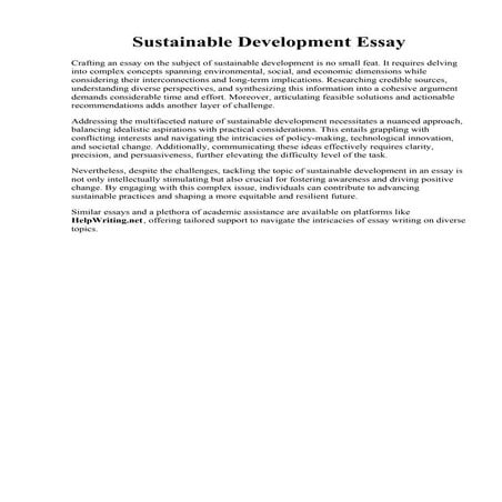 Sustainable Development Essay.pdf