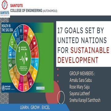 Sustainable development goals | PPT
