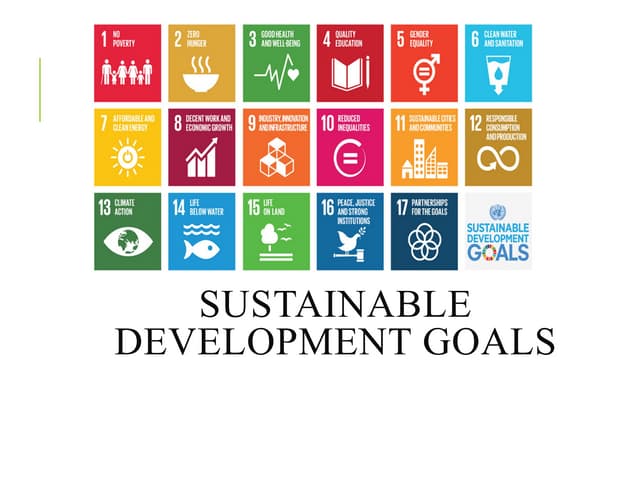 17 Goals Of Sustainable Development presentation | PPTX