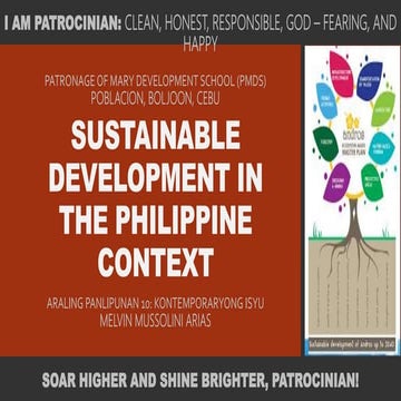 Sustainable Development in the Philippine Context | PPTX