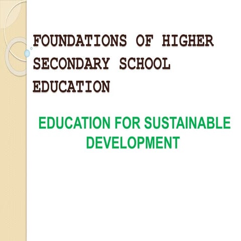 Sustainable development ppt | PPTX