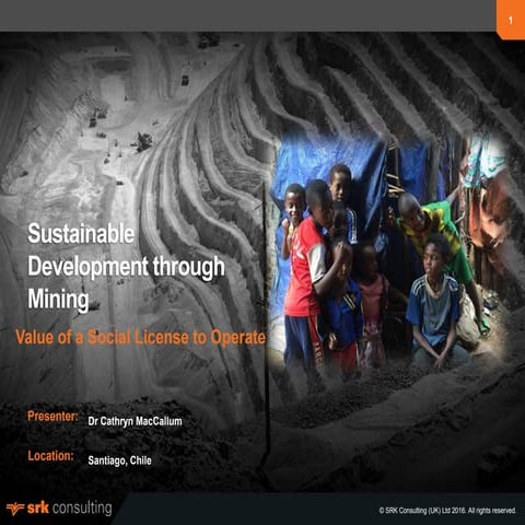 Sustainable development through mining final | PPT