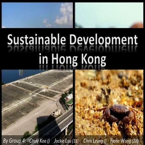Sustainable development case study in HK | PPTX