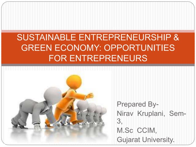 Green Entrepreneurship Sustainable Development for Business | PDF