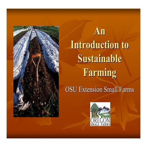 Sustainable farming | PDF