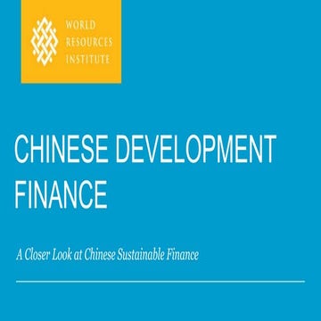 Chinese Development Finance Update | PPTX