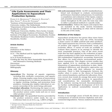 Sustainable food production | PDF