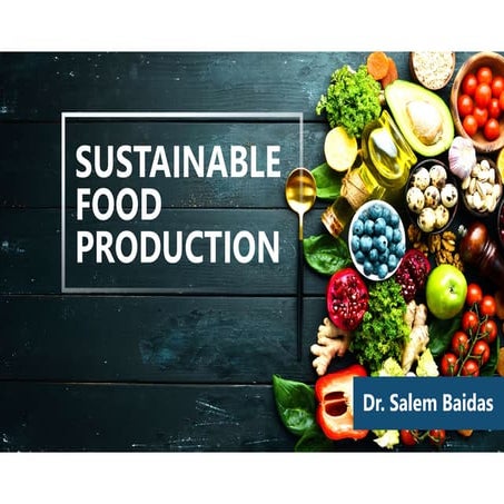 Sustainable Food Production | PDF