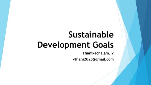 SUSTAINABLE DEVELOPMENT GOALS | PPTX