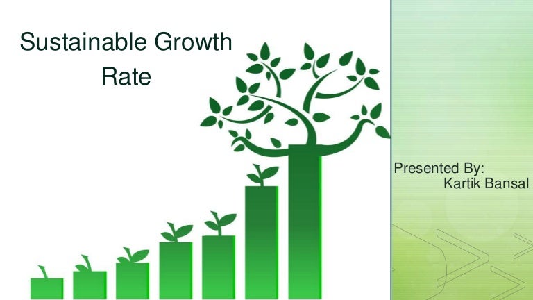 Sustainable growth