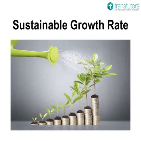 Sustainable Growth Rate | Finance | PPTX
