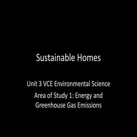 Sustainable homes | PPT
