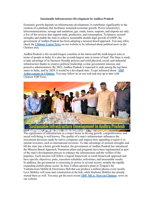 Sustainable Infrastructure Development In A Ppdf