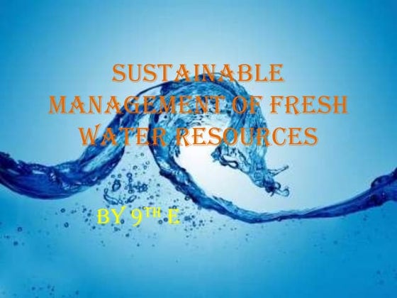 SAVE WATER SAVE LIFE | PPT