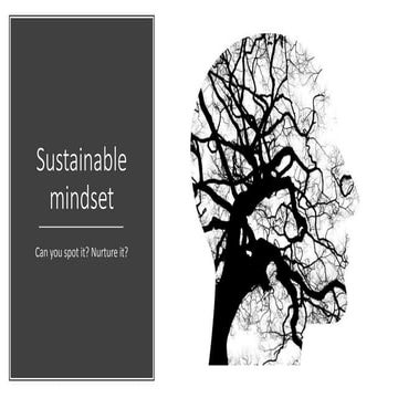 Sustainable mindset | PPTX