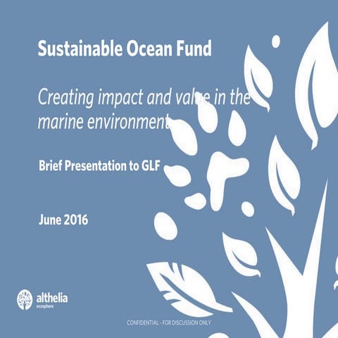 The Althelia Sustainable Ocean Fund | PDF