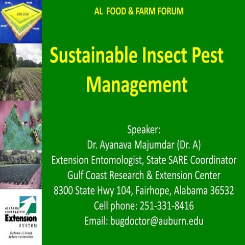 Sustainable vegetable pest management | PPTX