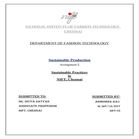 Sustainable Practices - Case Study | PDF