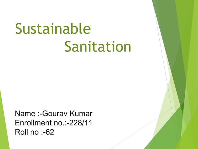 Environmental sanitation | PPTX