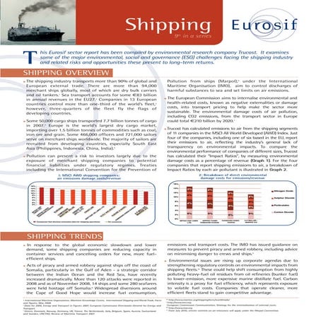 Sustainable Shipping | PDF