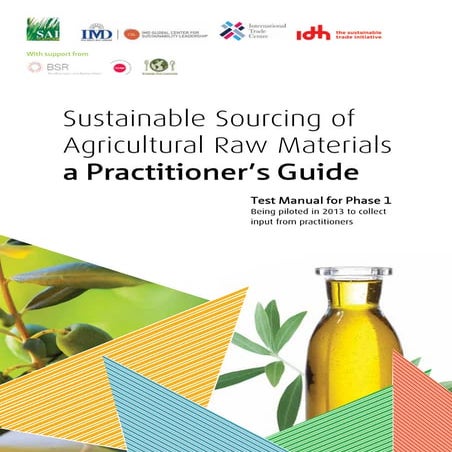 Sustainable Sourcing of Agricultural Raw Materials: A Practitioner’s ...
