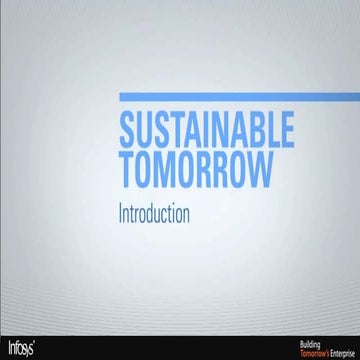 Sustainable Tomorrow | PDF